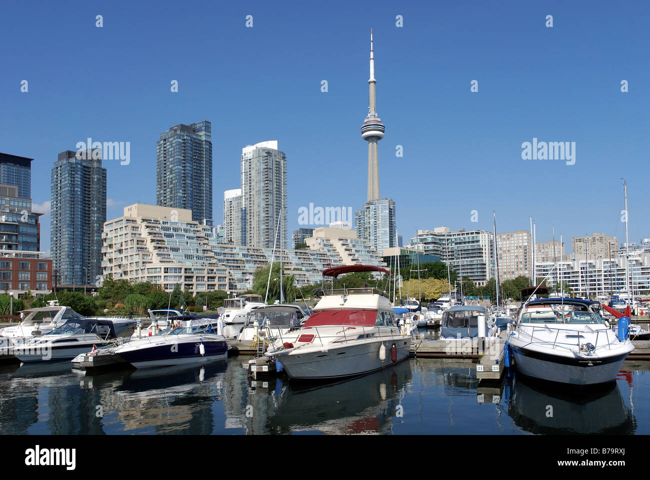 Toronto marina and waterfront apartment buildings Stock Photo - Alamy