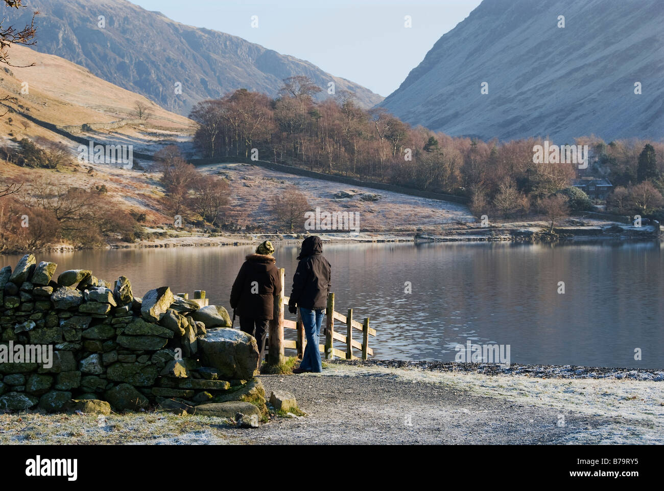 Conversations at the Ash Tree, Hassness, Buttermere Stock Photo - Alamy