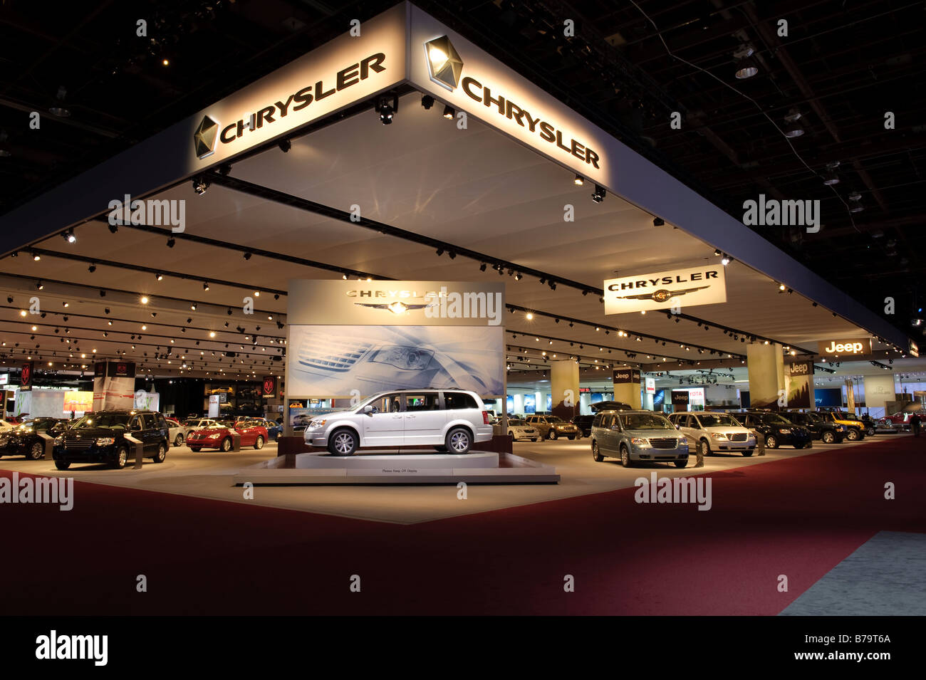 Chrysler display at the 2009 North American International Auto Show in ...