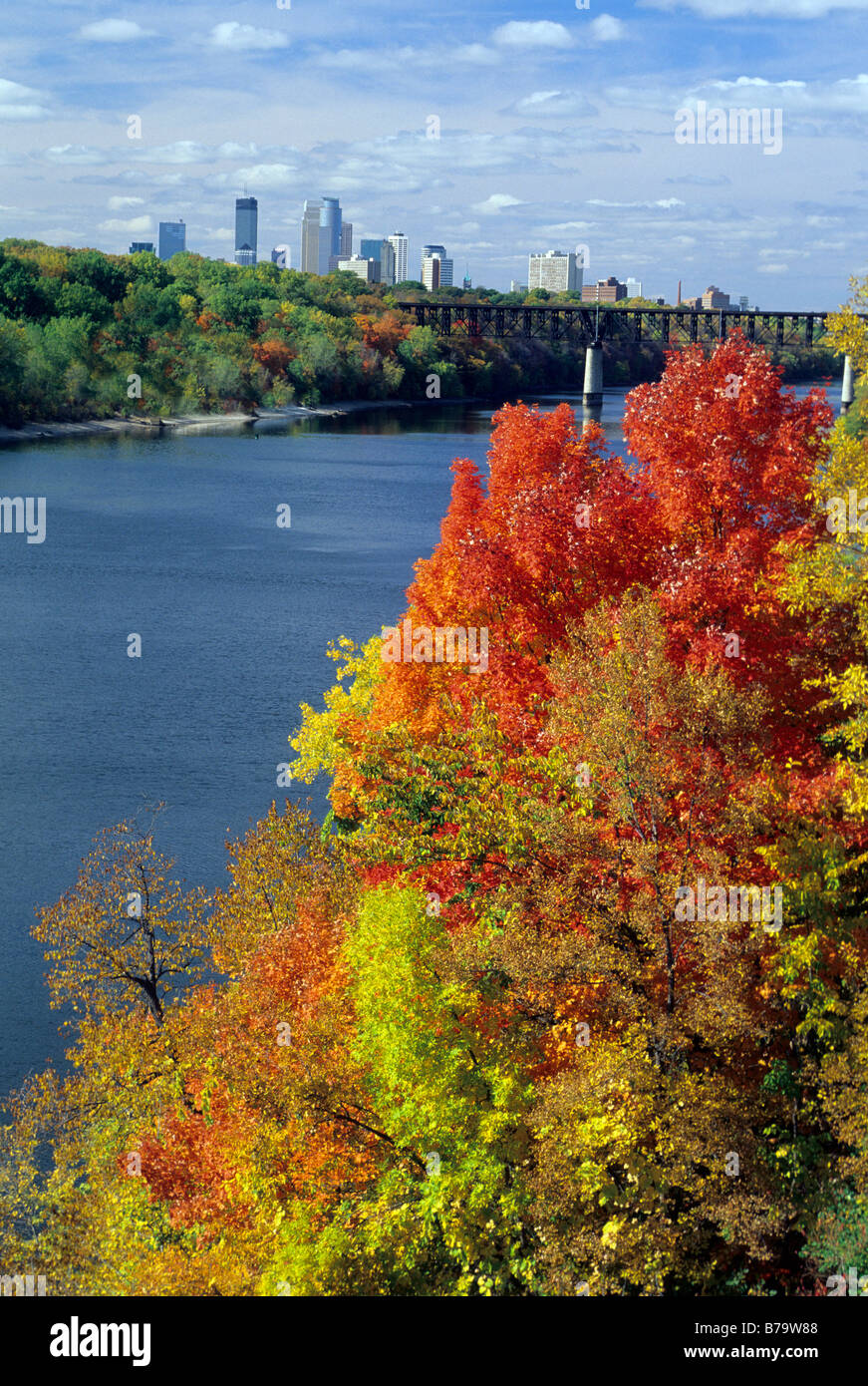 Mississippi river fall minnesota hi-res stock photography and images ...