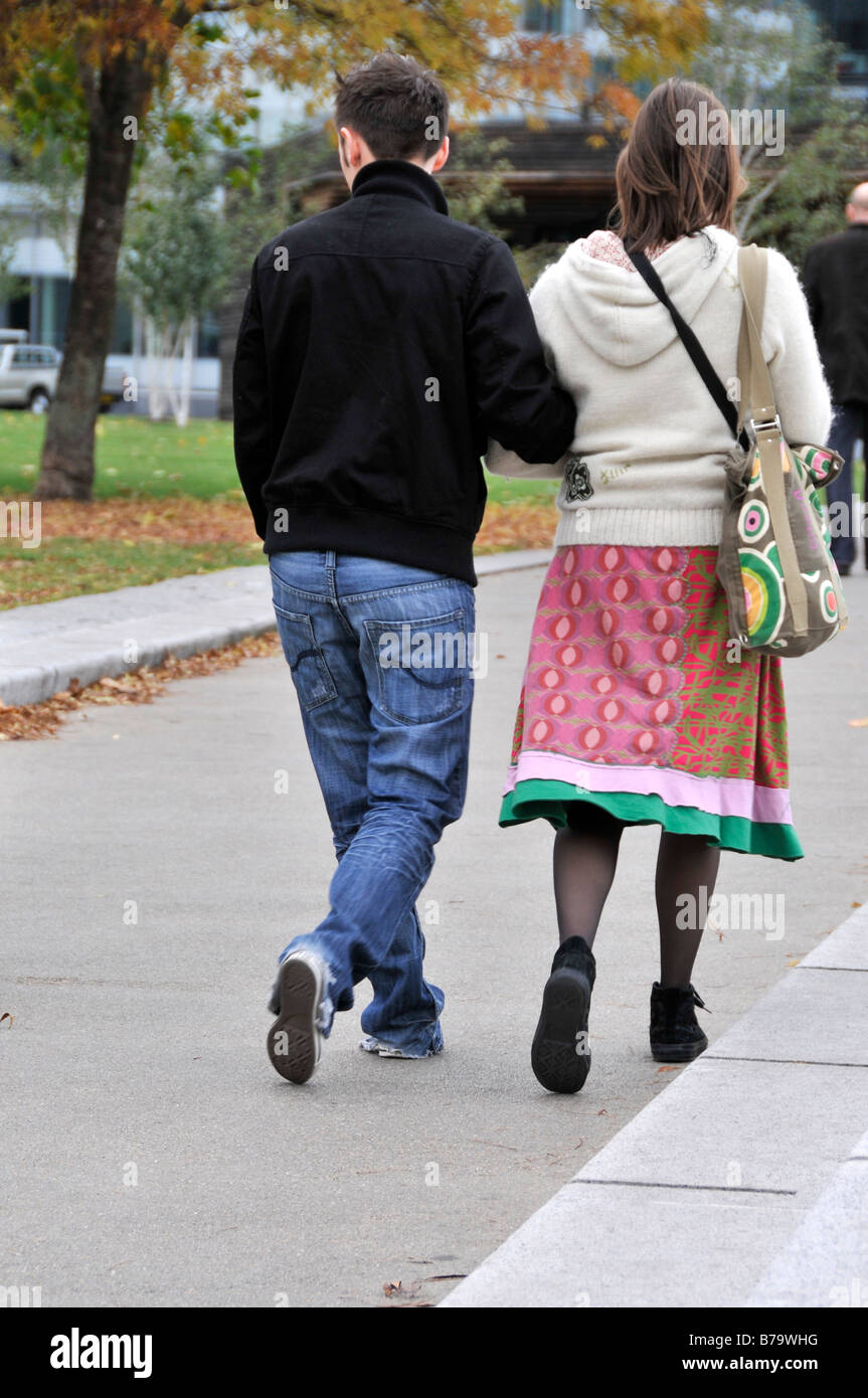 Couple moving rear view Stock Photo - Alamy