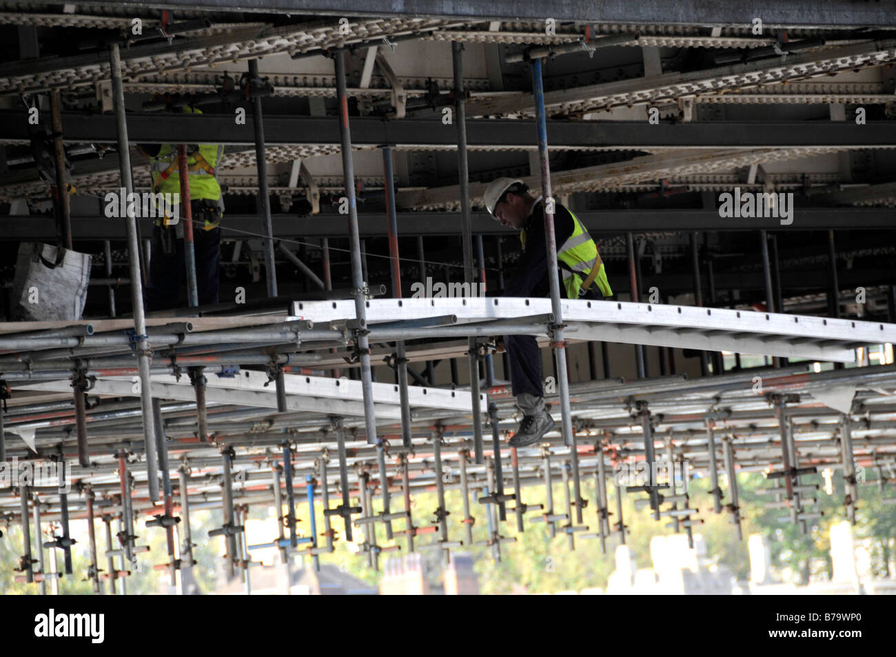 construction workers on maintenance work Stock Photo - Alamy