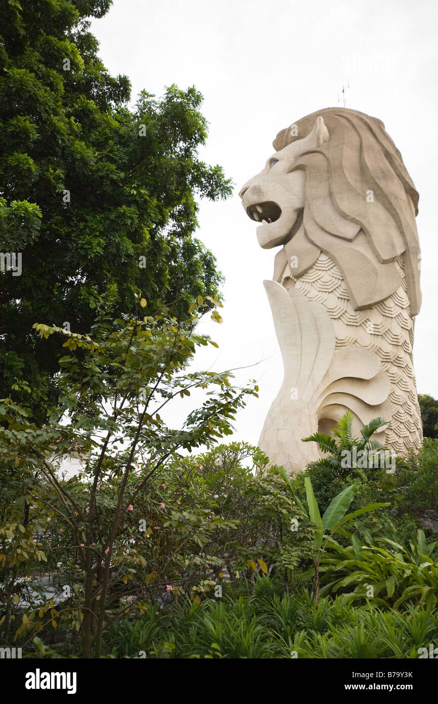 Merlion. Sentosa Island. Singapore Stock Photo - Alamy