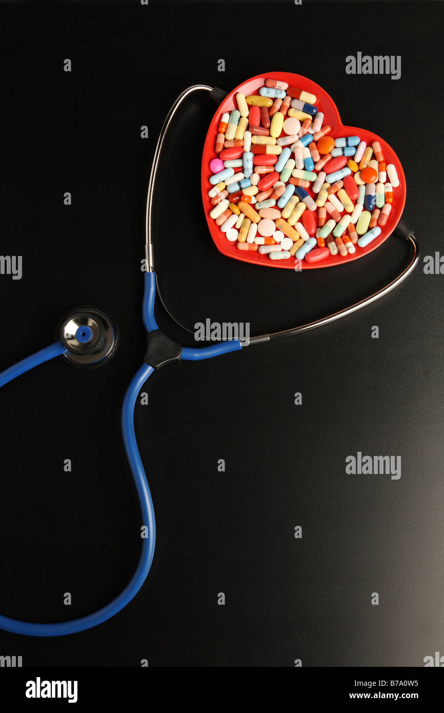 Heart tablets hi-res stock photography and images - Alamy