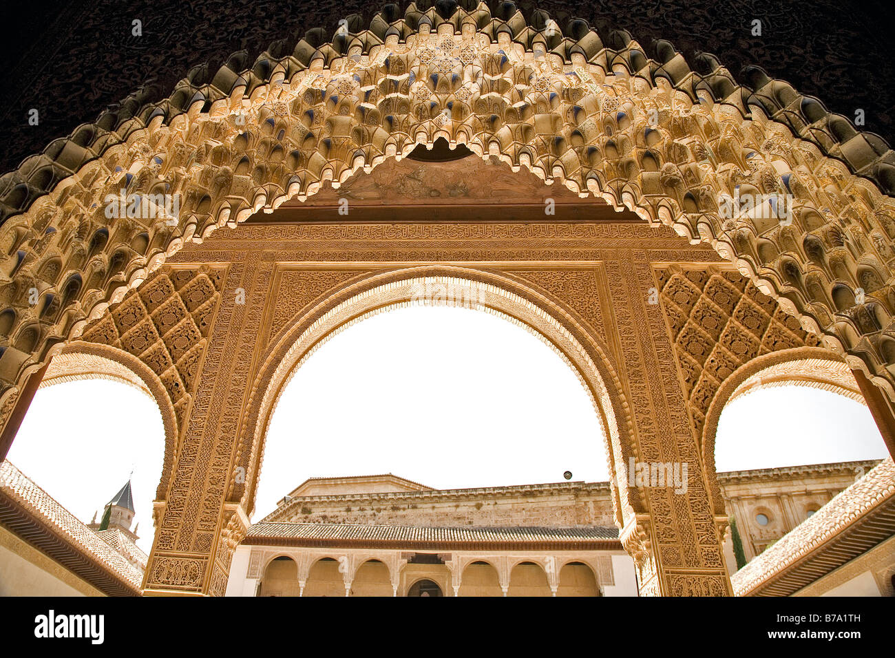alhambra nasrid palaces granada eastern arabic Stock Photo - Alamy
