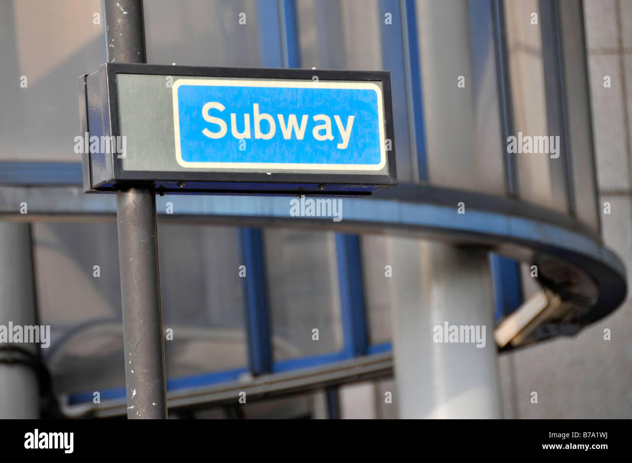 Subway sign board Stock Photo - Alamy