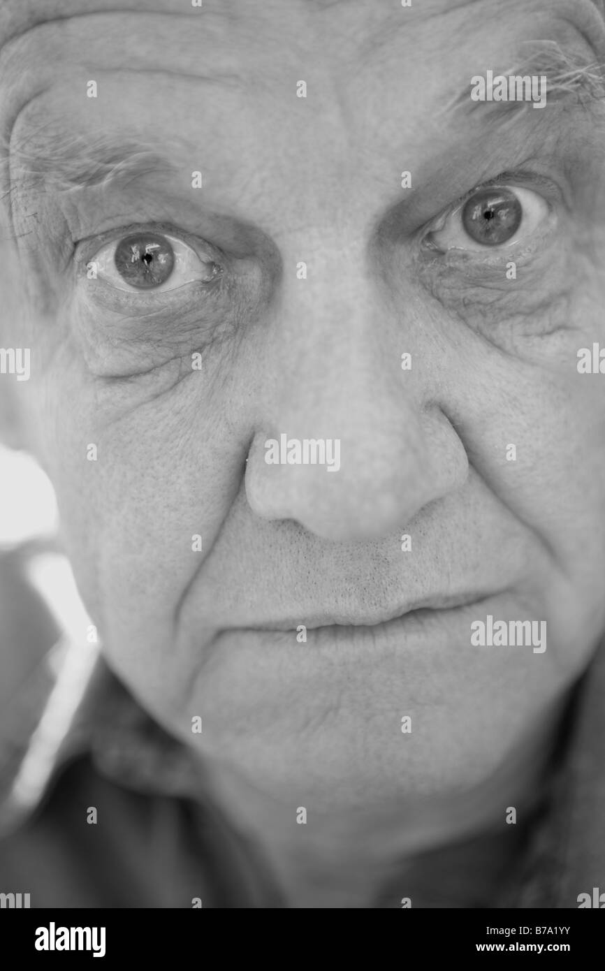 Old man face raised eyebrows hi-res stock photography and images - Alamy