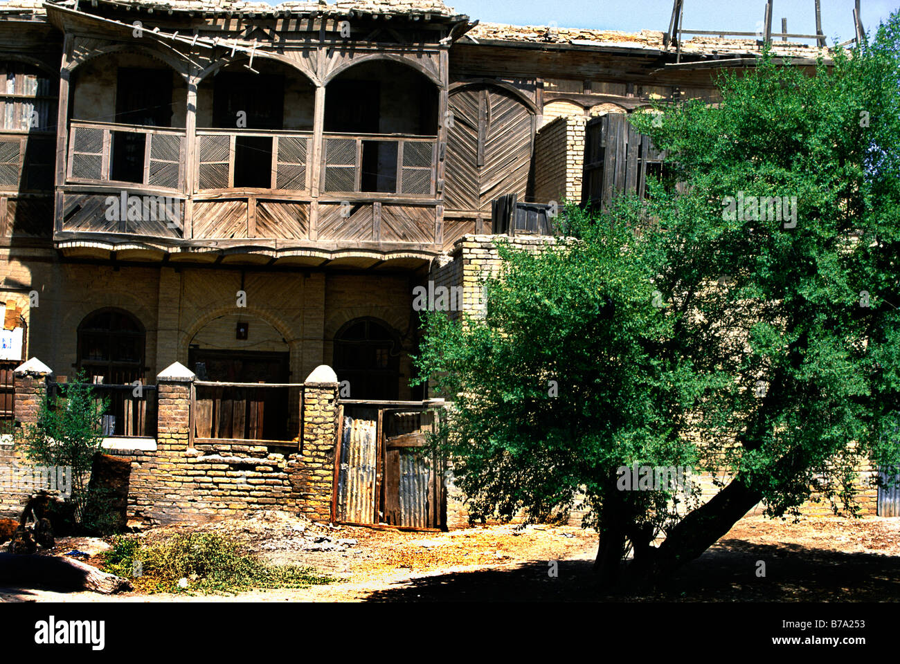 Basrah Iraq Old Wooden Merchants Houses From Ottoman Period Stock Photo ...
