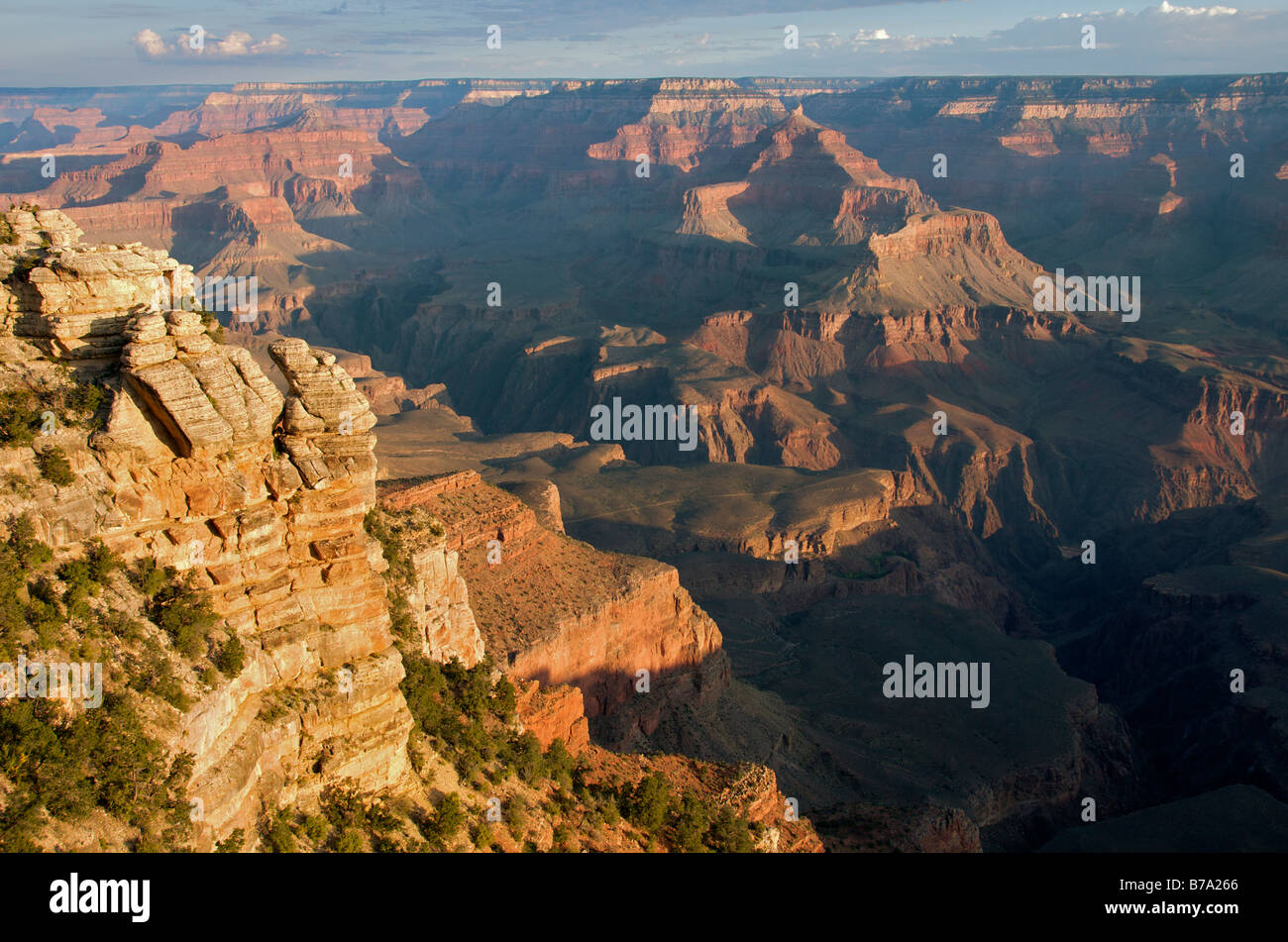 Early morning Mather Point South Rim Grand Canyon Arizona USA Stock ...