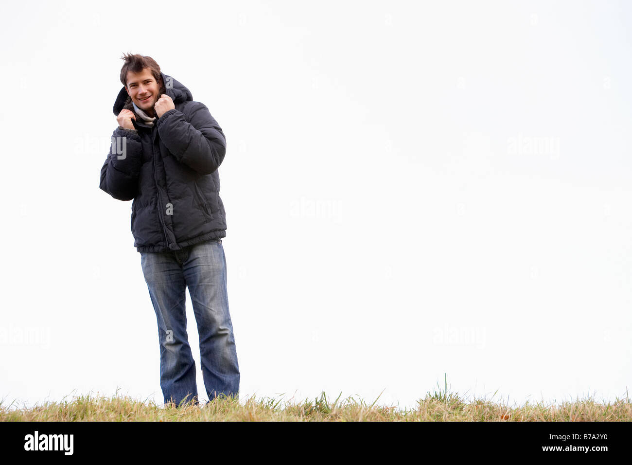 Man Standing In Park Stock Photo - Alamy