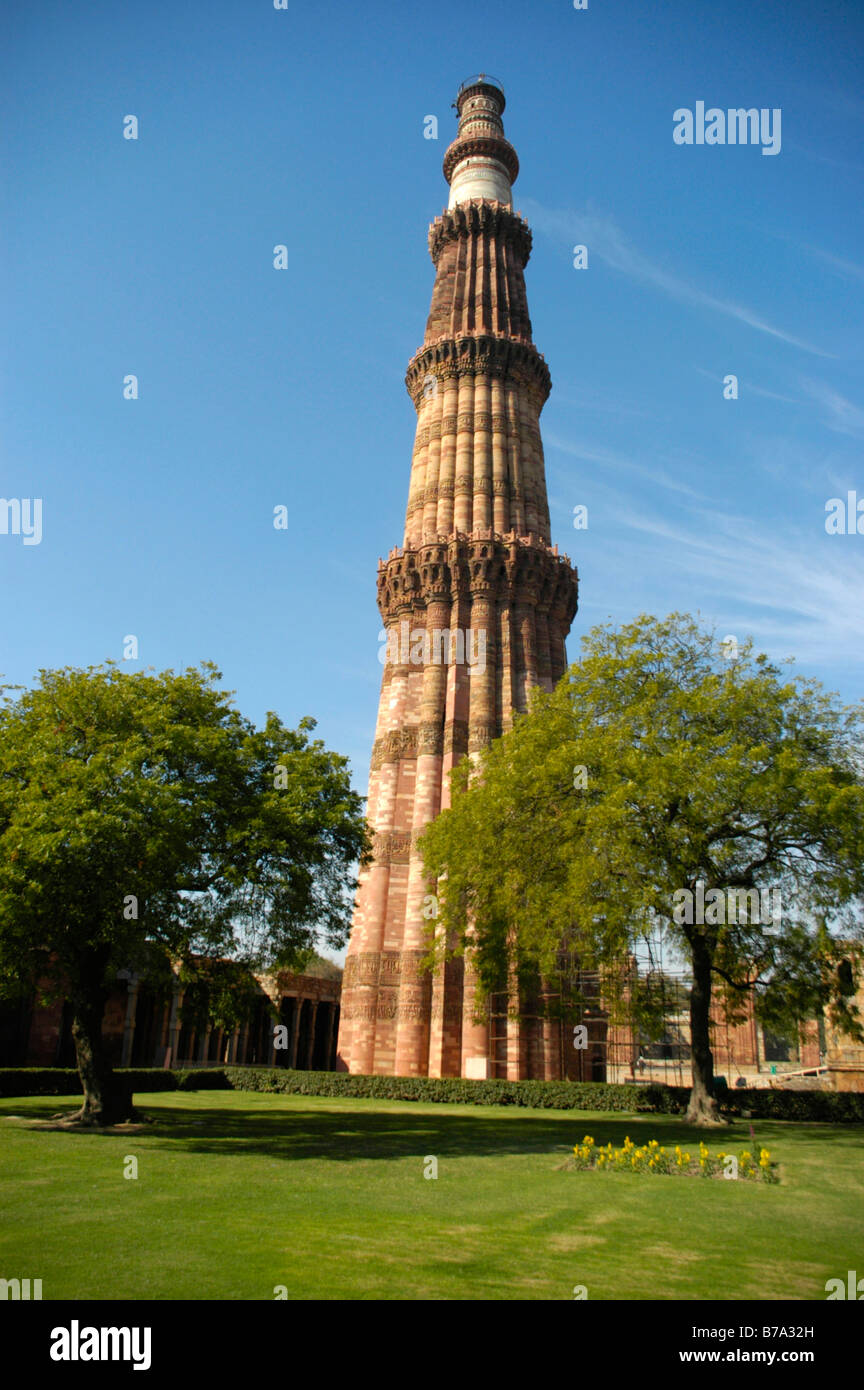Old Qutb Tower, Kutab, Minar, Delhi, Uttar Pradesh, India, Asia Stock ...