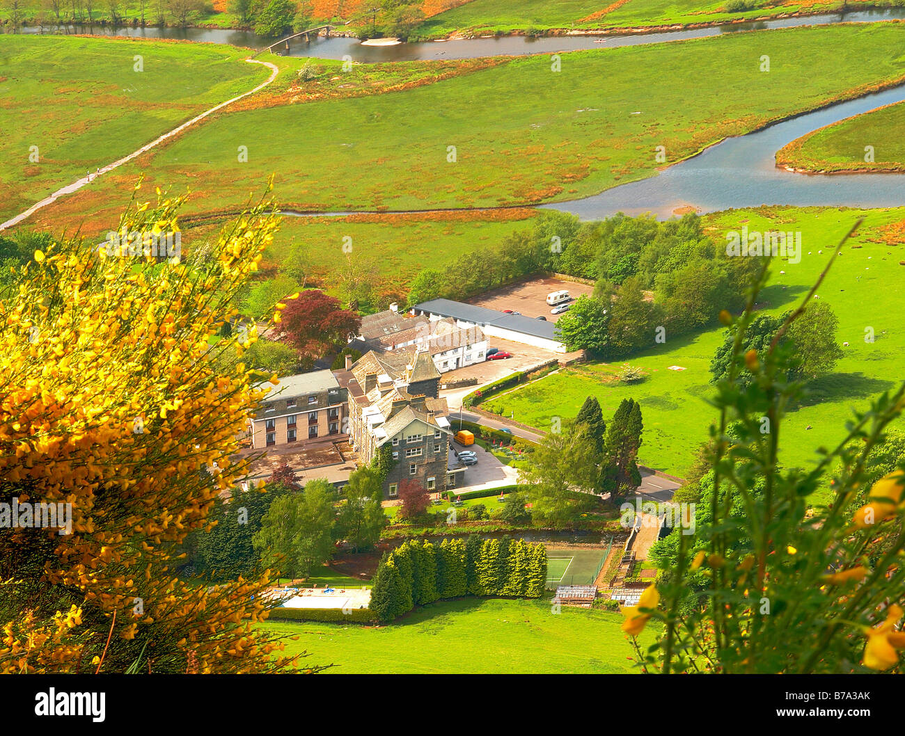 The Lodore Falls Hotel, Borrowdale, Cumbria, England, UK from surprise ...