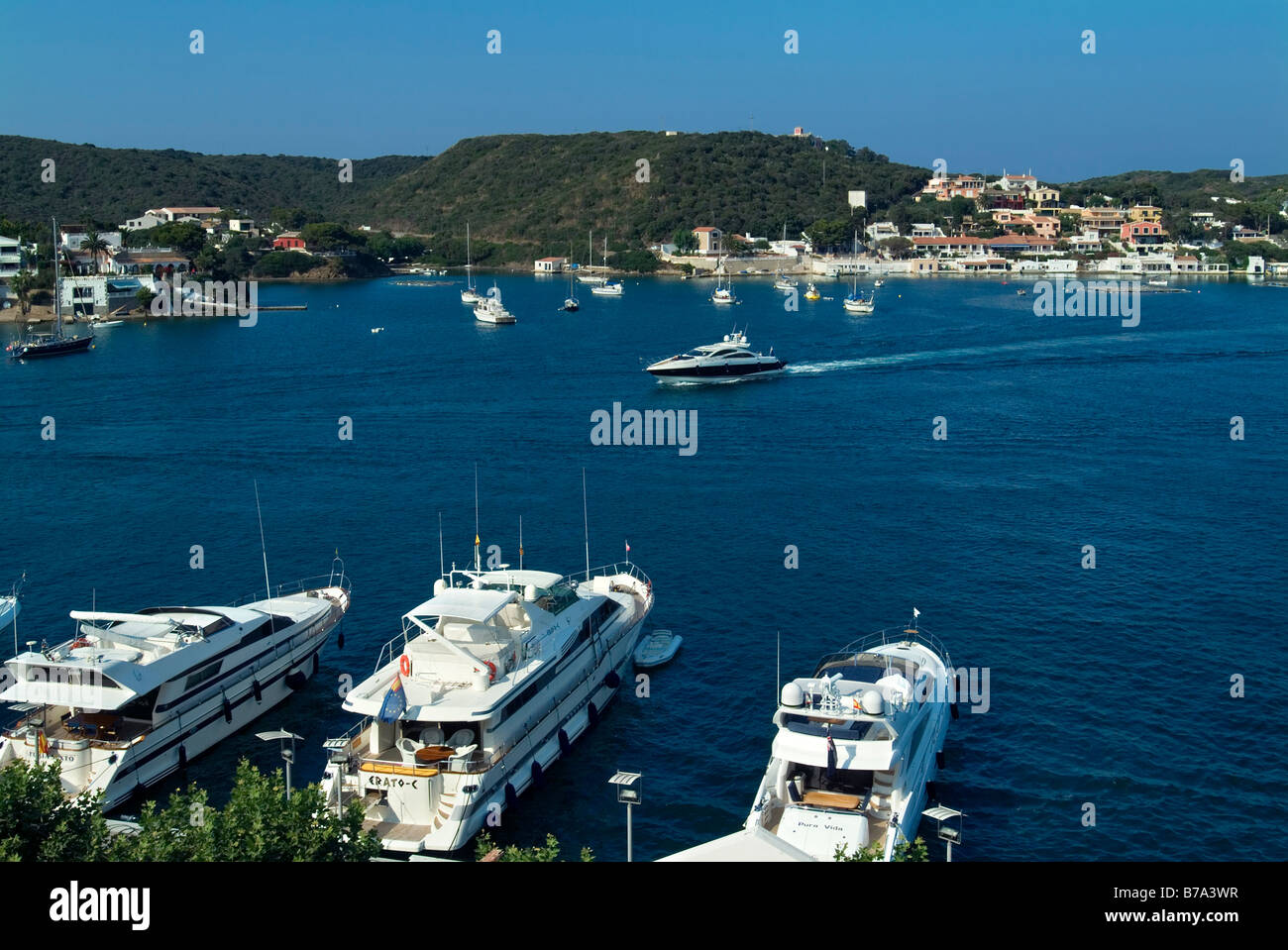 Harbour at Mahon, Menorca, Balearics, Spain Stock Photo - Alamy
