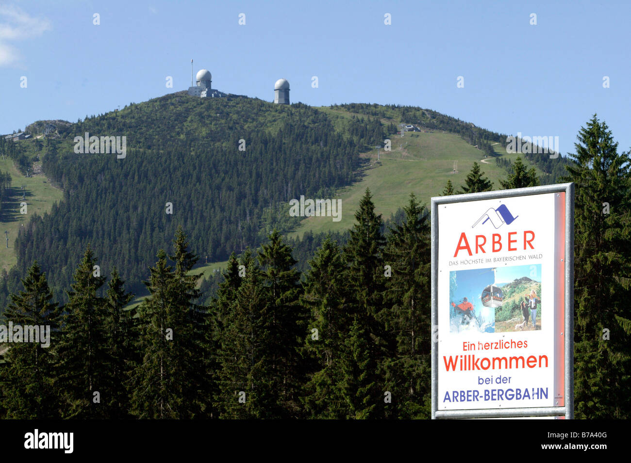 Mount Grosser Arber near Bayerisch Eisenstein in the Bavarian Forest ...