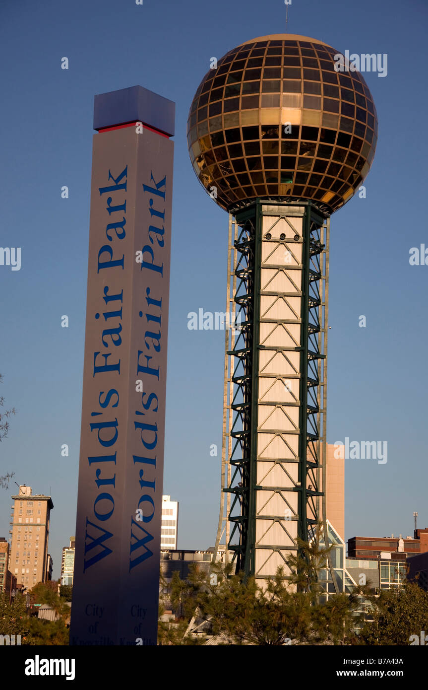 The Sunsphere at World s Fair Park in Knoxville Tennessee Stock Photo ...