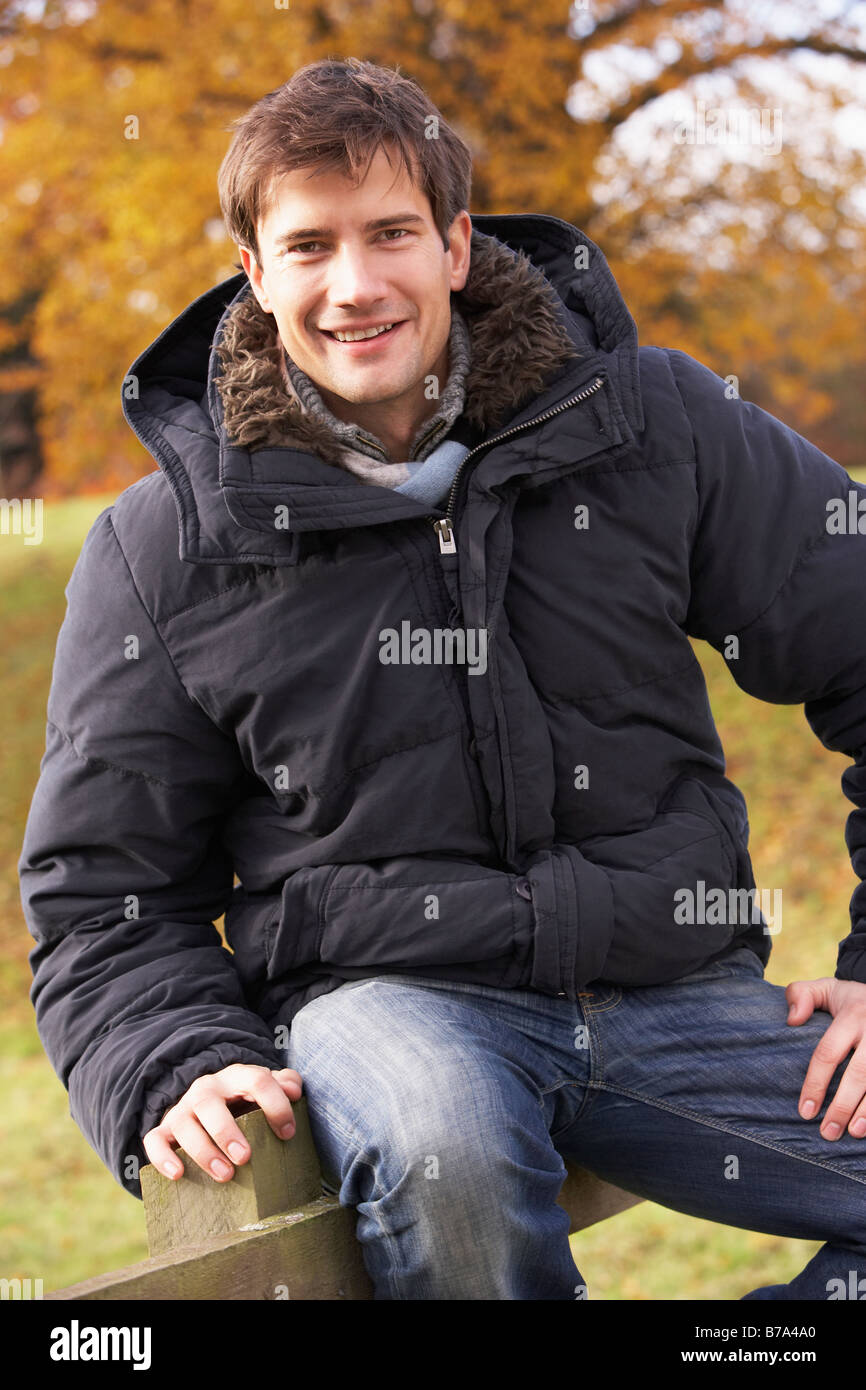 Portrait Of Man Smiling Stock Photo - Alamy