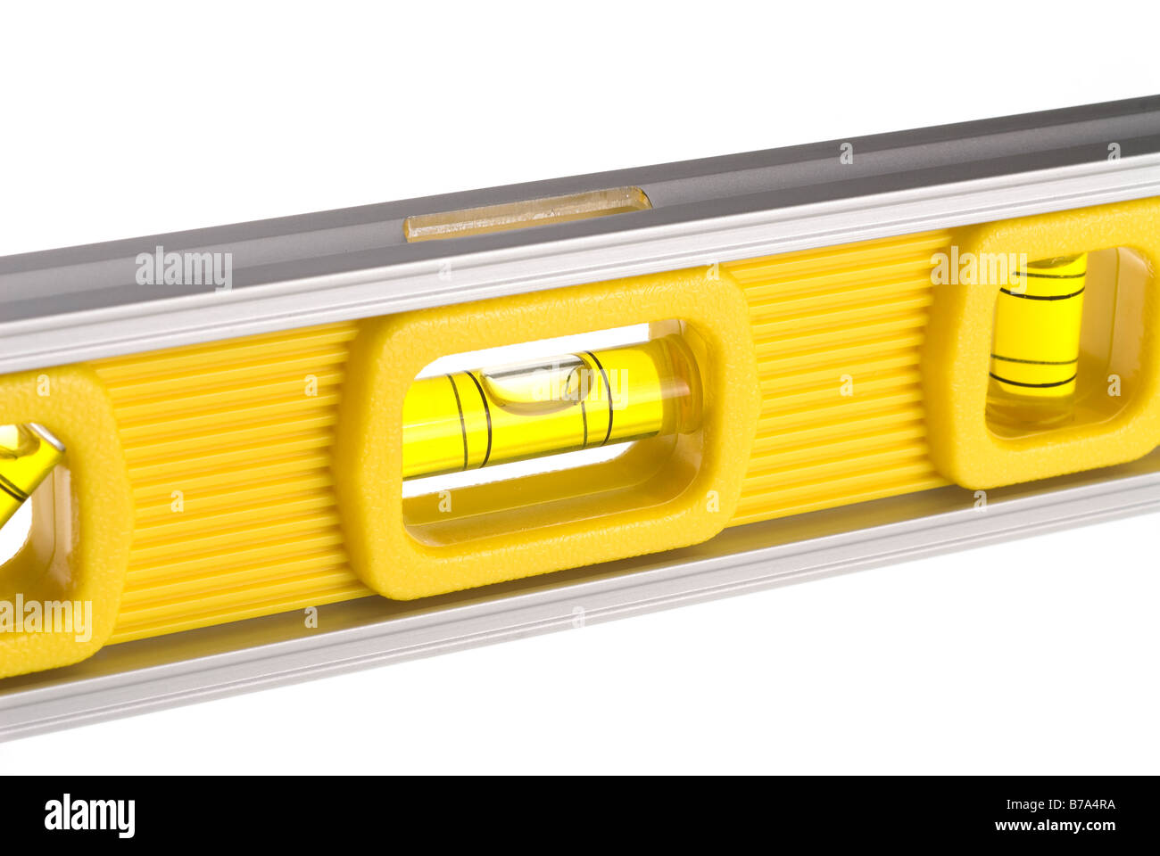 A new yellow level isolated against a white background can be used for ...