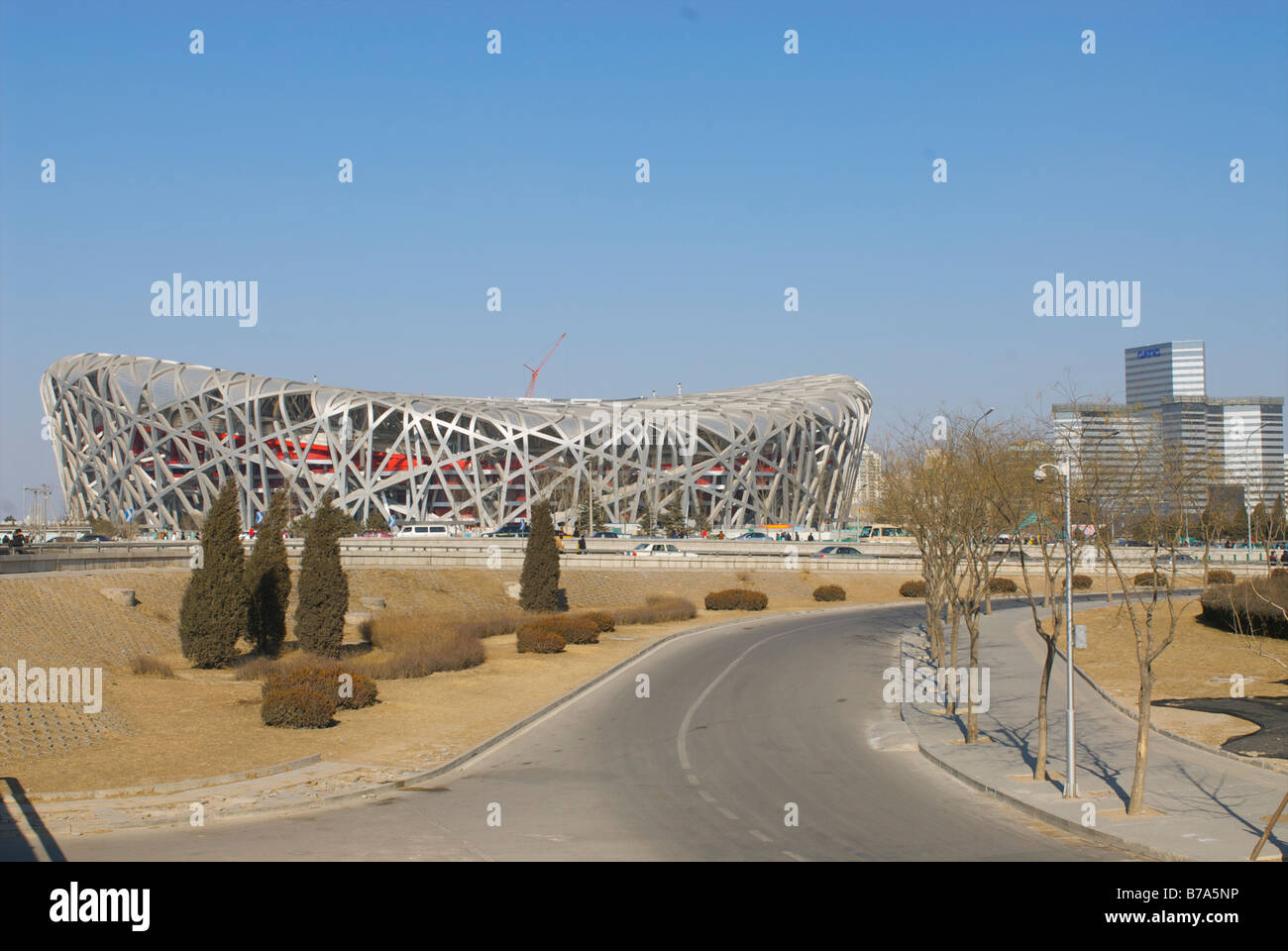 Beijing National Stadium Under Construction for 2008 Beijing Olympics ...