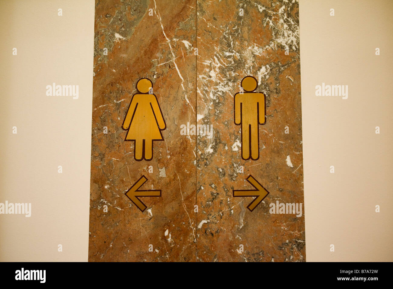 Public restroom sign - USA Stock Photo - Alamy