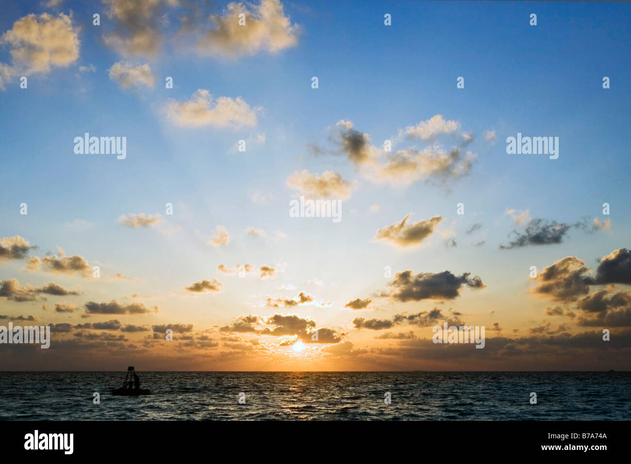 Sunset in The Maldives Stock Photo - Alamy