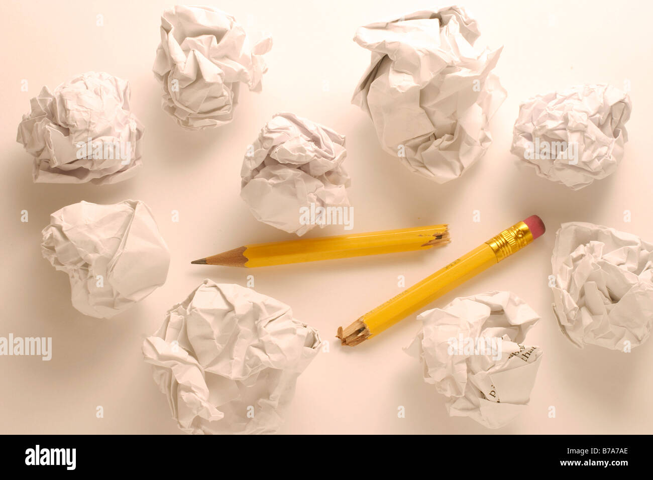 Broken pencil waste hi-res stock photography and images - Alamy