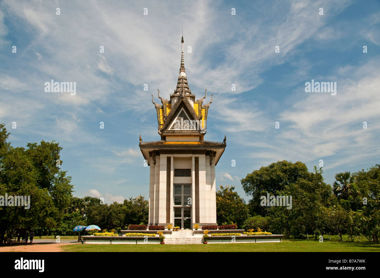Choeung Ek Memorial (The Killing Fields) in Phnom Penh, Cambodia Stock ...