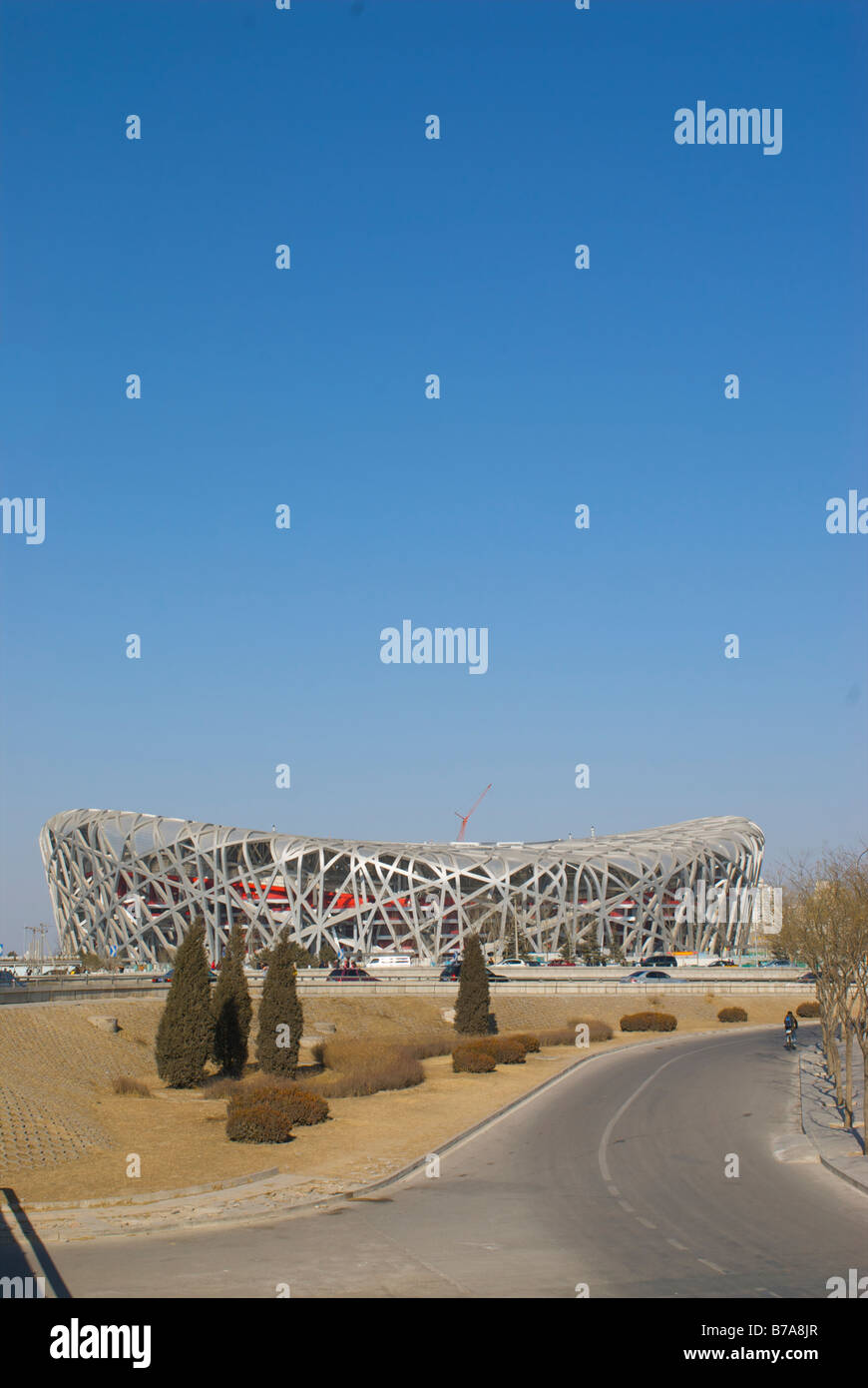 Beijing National Stadium Under Construction for 2008 Beijing Olympics ...