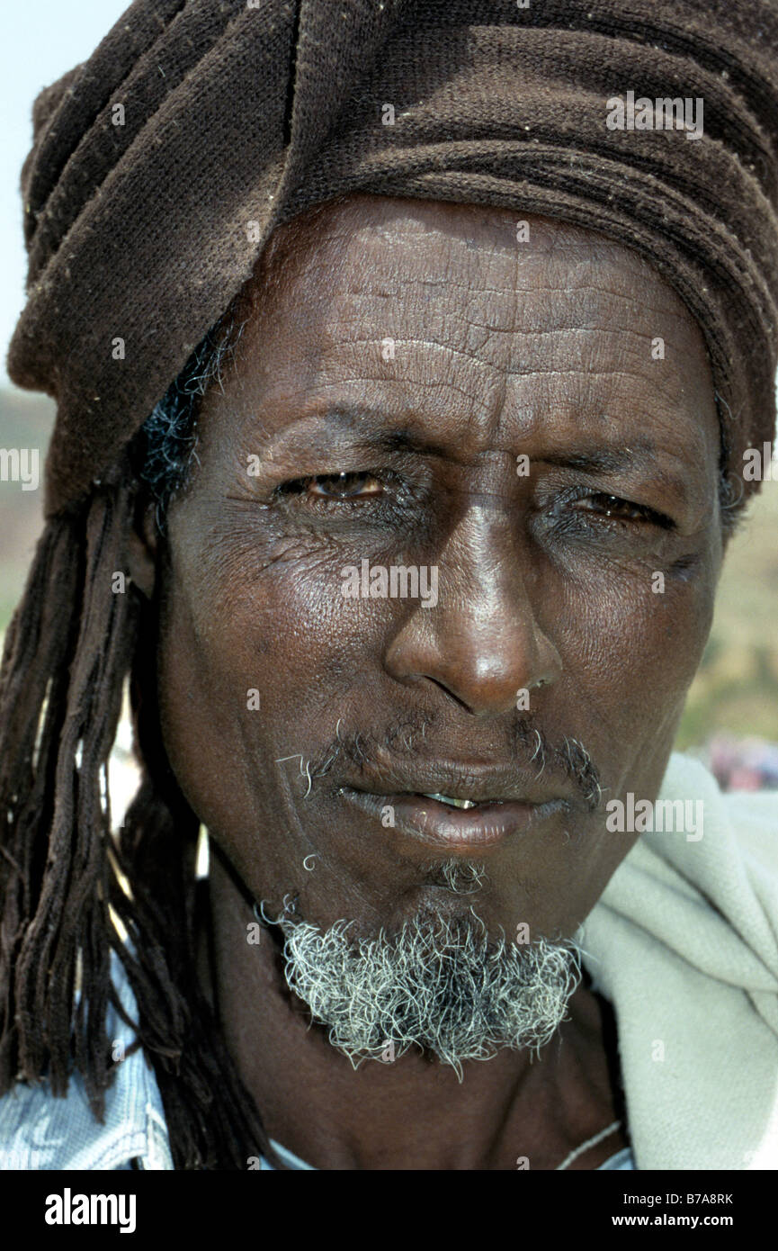 Close-up portrait of Amhara man Stock Photo - Alamy