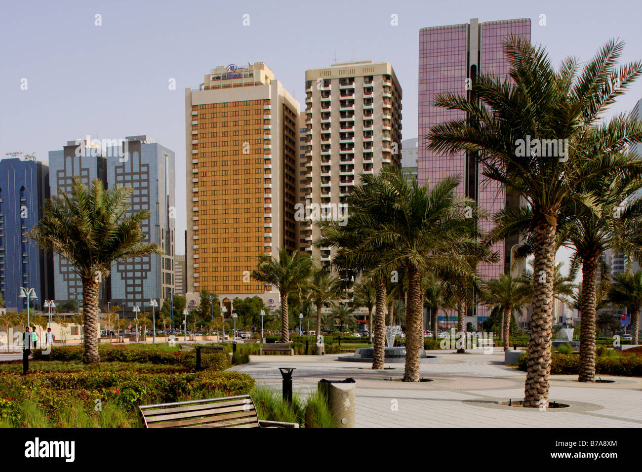 High-rise buildings, Dubai, United Arab Emirates, Middle East Stock ...