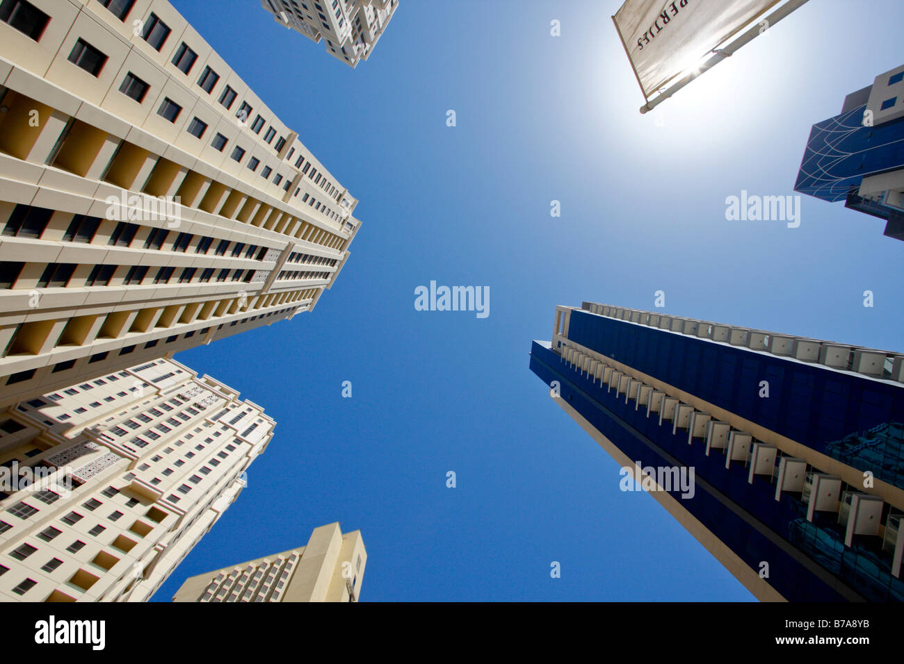 High-rise buildings, Dubai, United Arab Emirates, Middle East Stock ...