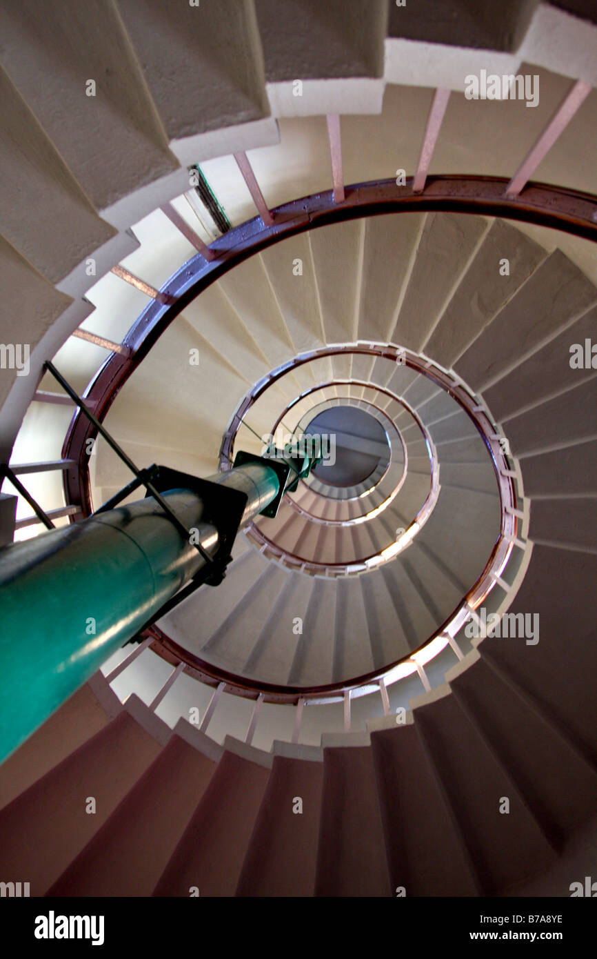 Stairway inside the lighthouse in Kovalam, Kerala, India, South Asia ...