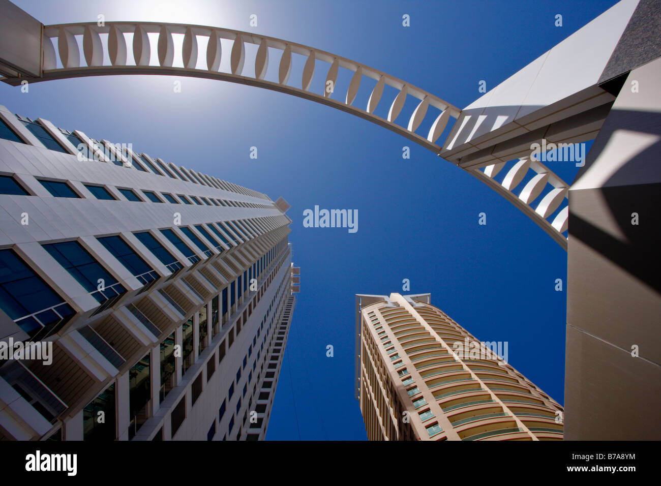 High-rise buildings, Dubai, United Arab Emirates, Middle East Stock ...