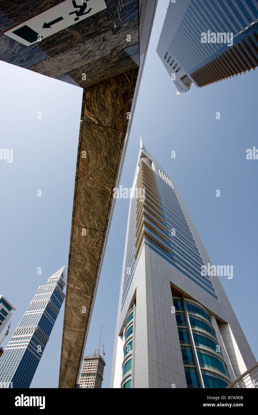 Emirates Twin Towers, Dubai, United Arab Emirates, Middle East Stock ...