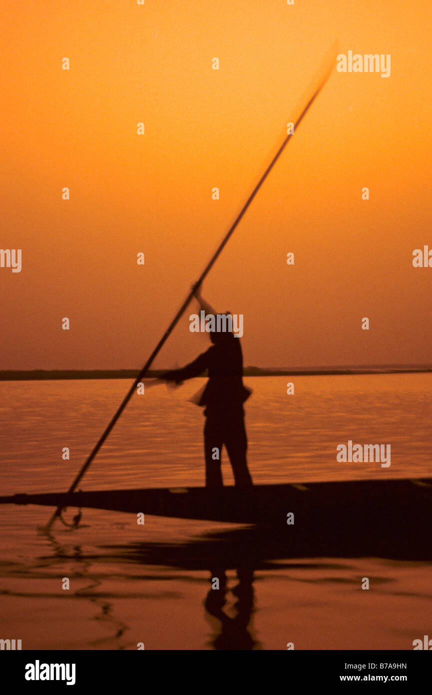 Pirogue at sunset hi-res stock photography and images - Alamy