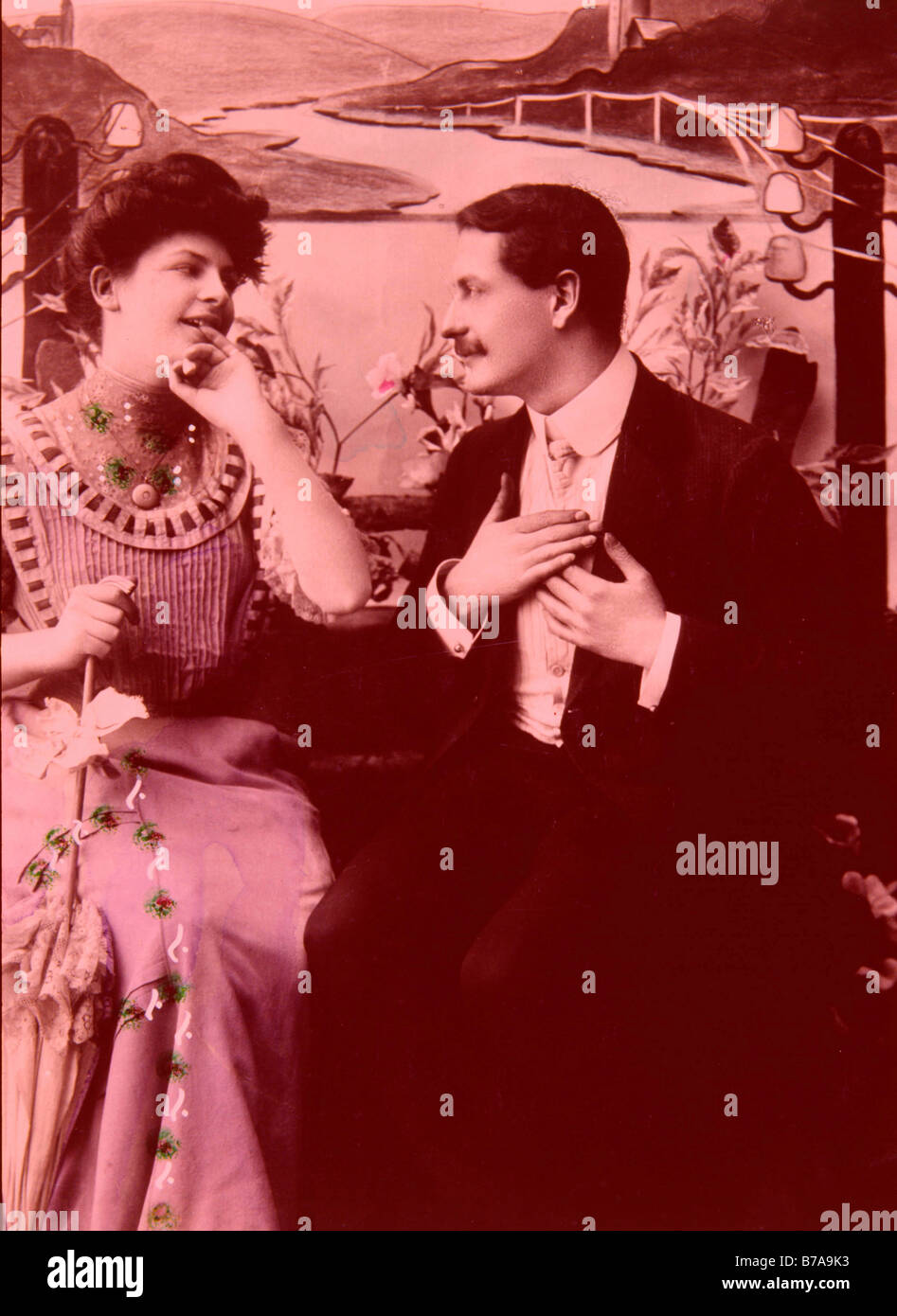 Historic photo, loving couple, ca. 1920 Stock Photo - Alamy