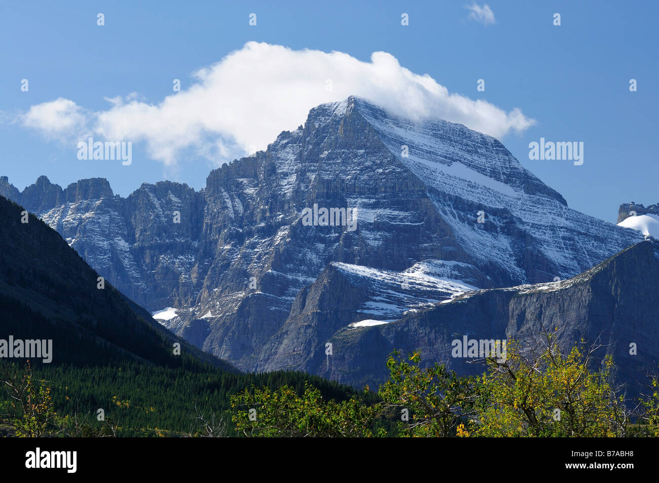 Amphitheater Mountain, Glacier National Park, Montana, USA, North ...