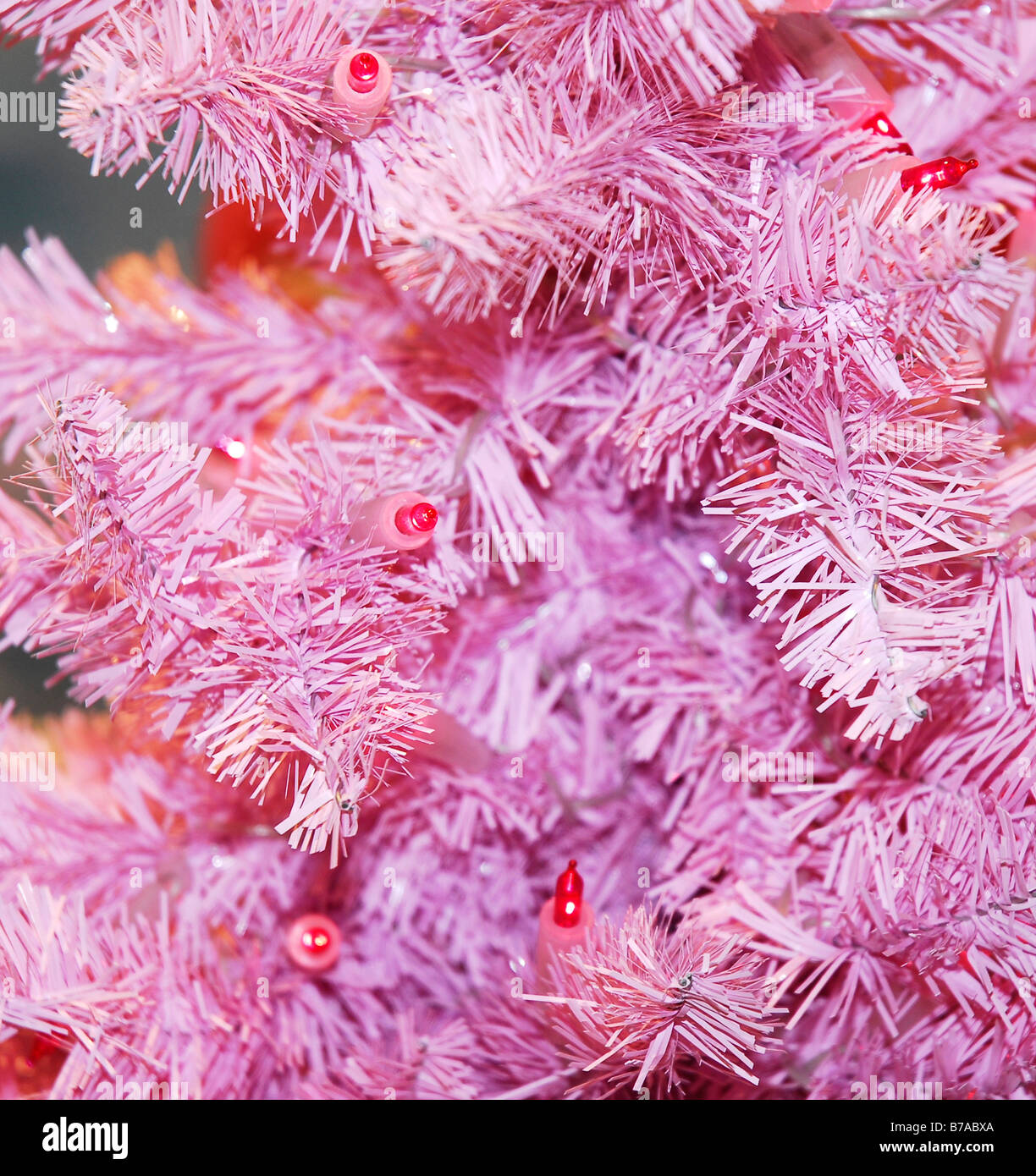 Pink Christmas tree Stock Photo - Alamy