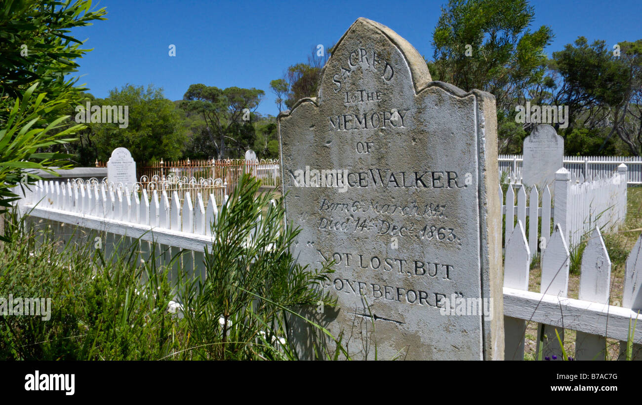 Old tombstone, Point Nepean National Park, Australia Stock Photo - Alamy
