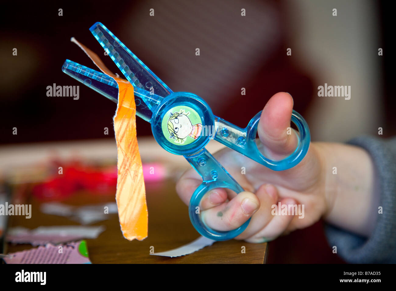 Plastic child scissors hi-res stock photography and images - Alamy