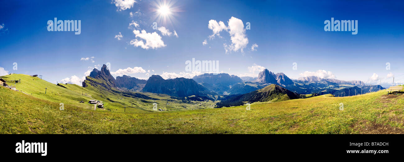 Panorama from seceda mountain hi-res stock photography and images - Alamy