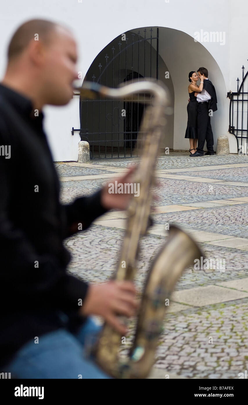 Selective focus shot saxophone hi-res stock photography and images - Alamy