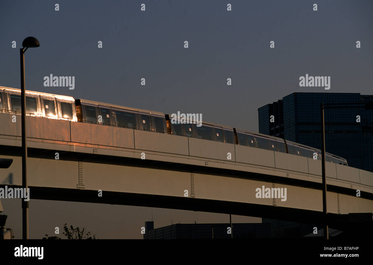Japan, Tokyo, Odaiba, Yurikamome line, train Stock Photo - Alamy