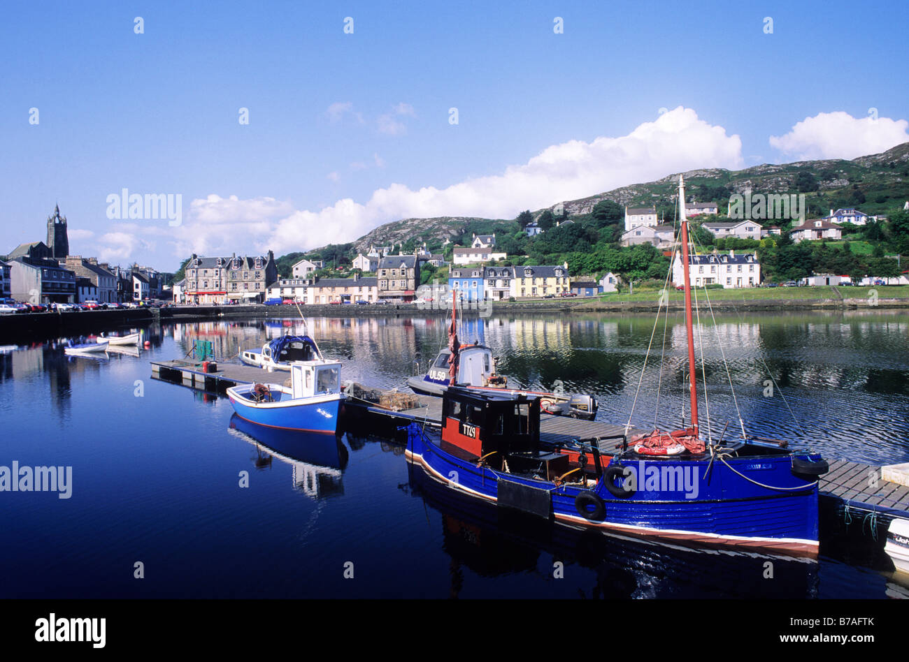 Tarbert Kintyre Scotland UK Mull of Kintyre Scottish coast coastal town ...