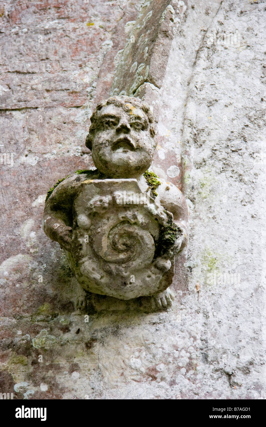 Gargoyle on the wall of an English country house Stock Photo - Alamy
