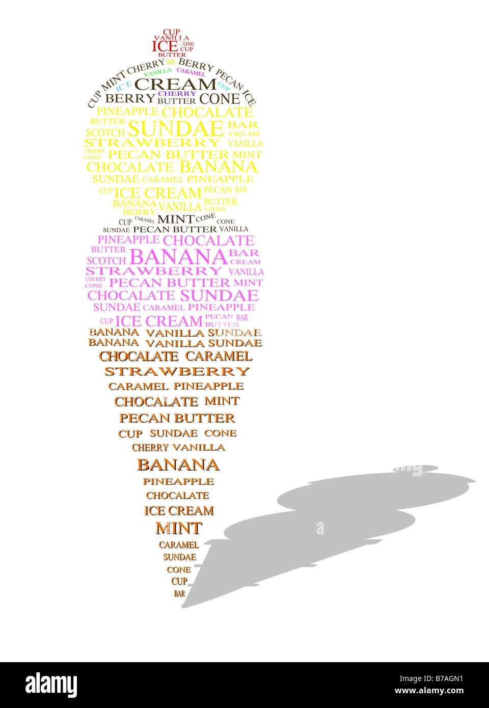 Ice cream illustration hi-res stock photography and images - Alamy