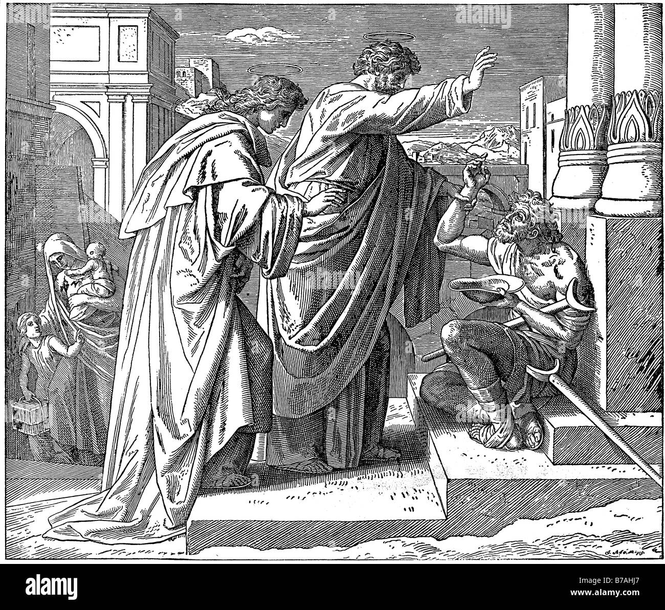 Christian faith healing Black and White Stock Photos & Images - Alamy