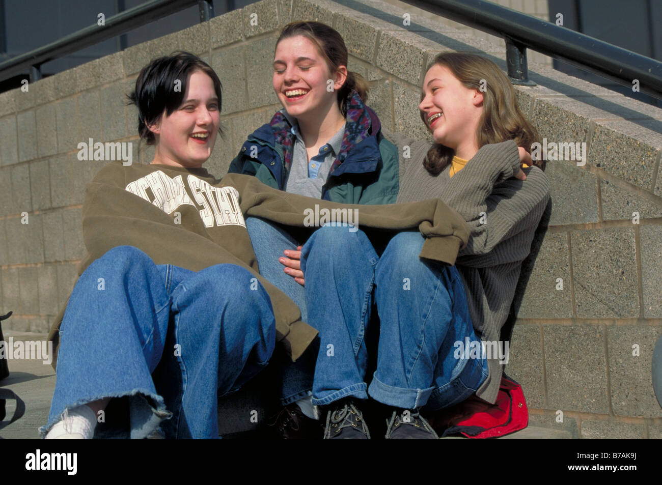 Happy teen girls. St. Paul, Minnesota Stock Photo - Alamy