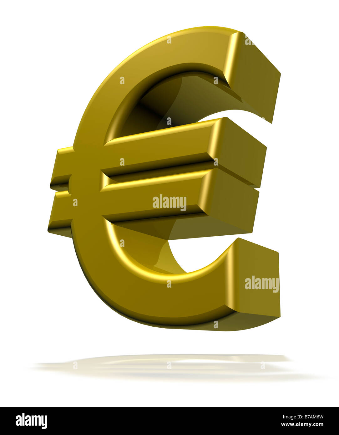European Euro symbol 3d cgi render Stock Photo - Alamy