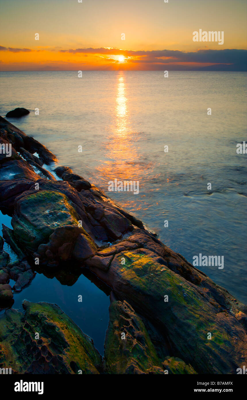 Sunset over arran hi-res stock photography and images - Alamy