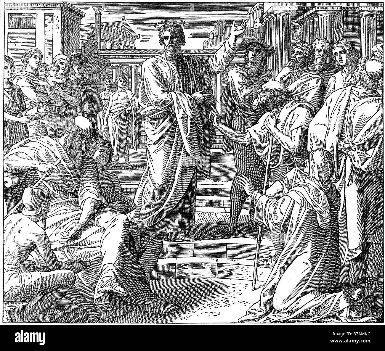 Ancient athens drawing Black and White Stock Photos & Images - Alamy